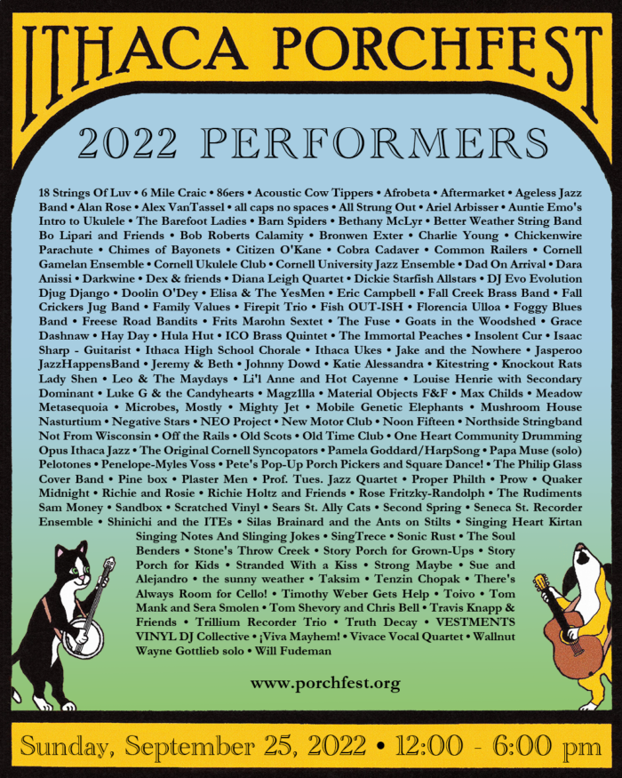 Everything you need to know about Porchfest 2022 – Porchfest – Ithaca, NY